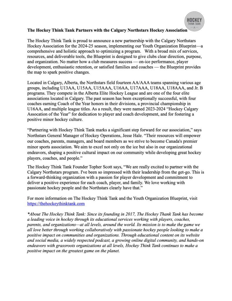 Calgary Northstars Hockey Association | The Hockey Think Tank